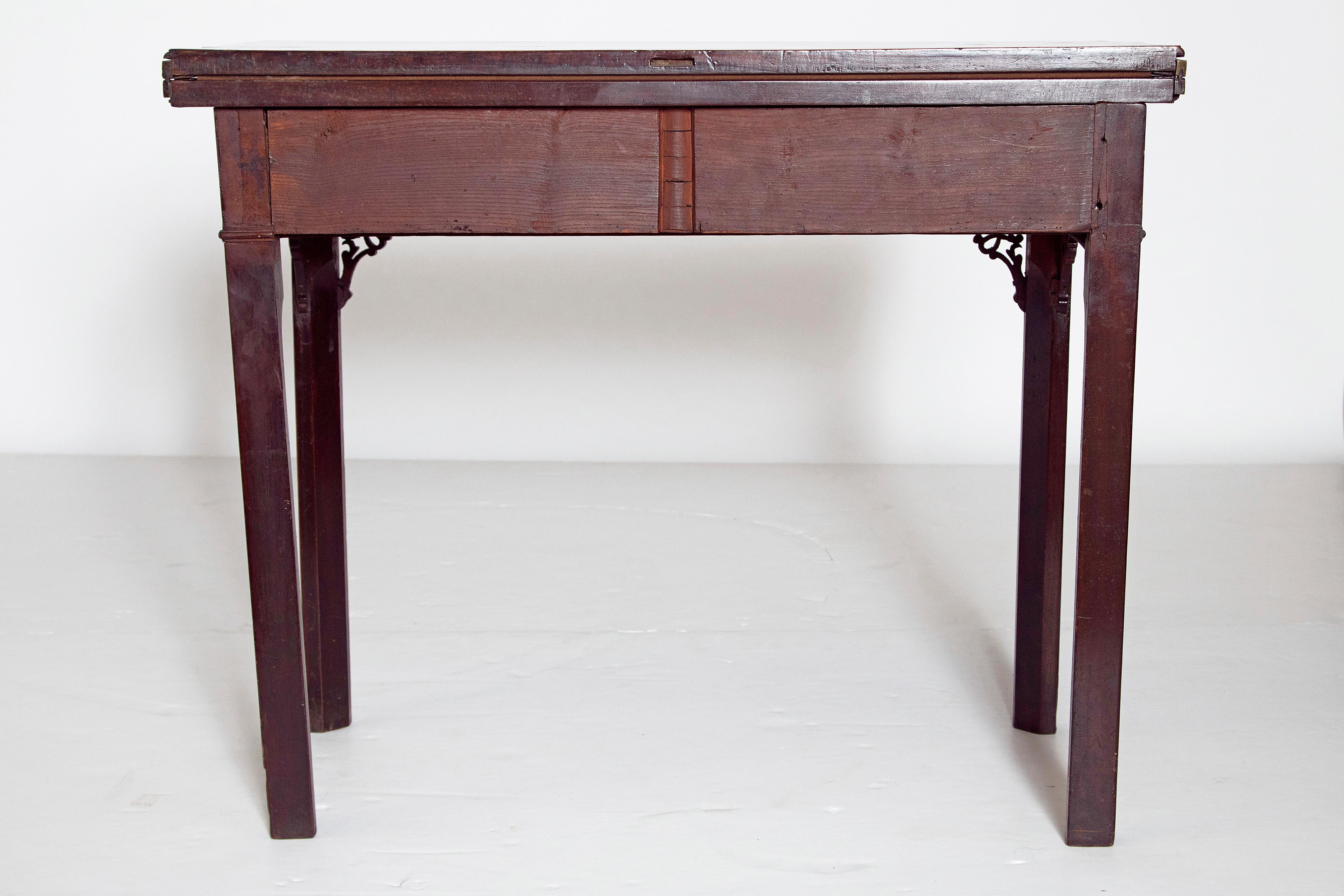 Mid-18th Century Early George III Mahogany Card Table at 1stDibs
