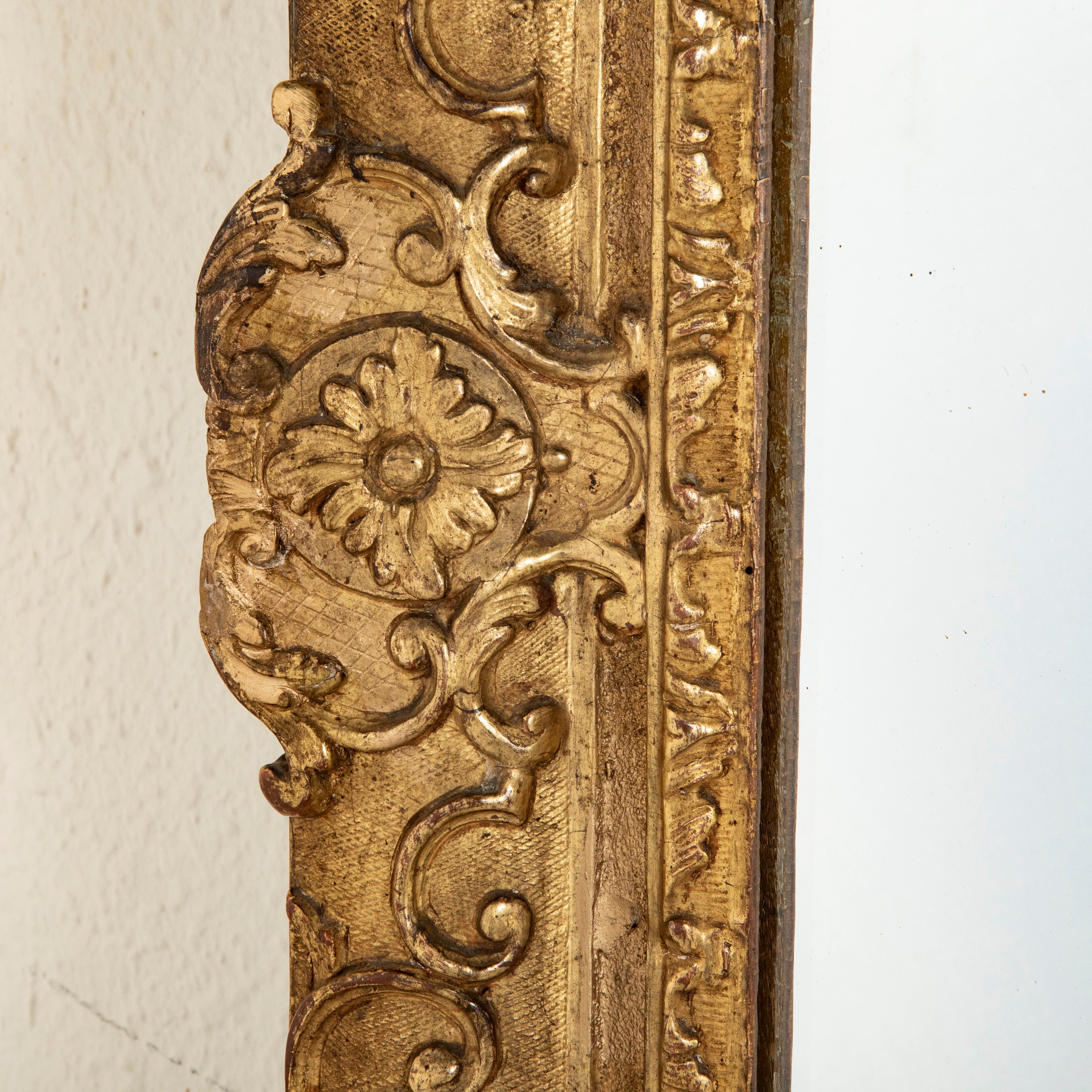 Mid-18th Century French Regency Period Giltwood Wall Mirror For Sale at ...