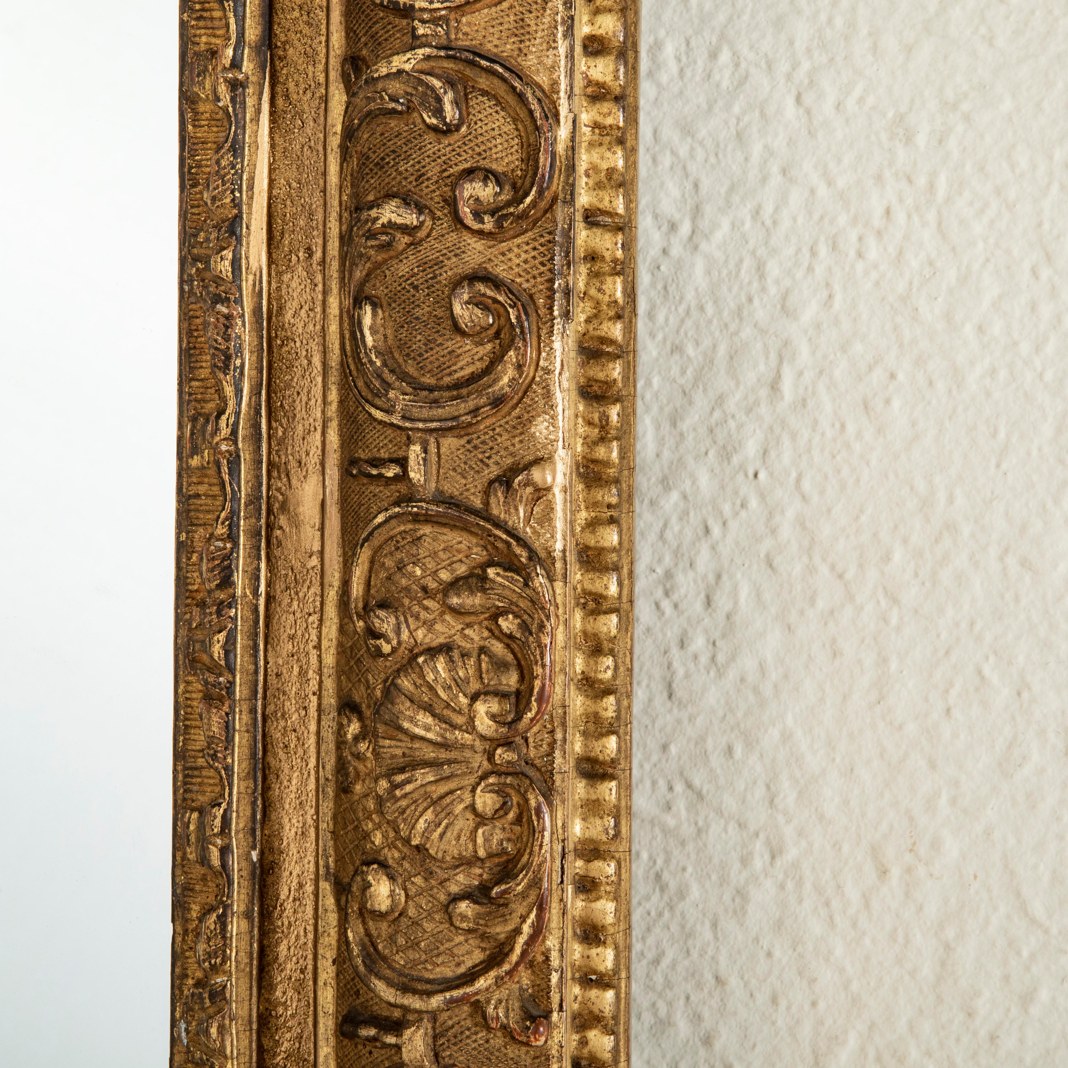 Mid-18th Century French Regency Period Giltwood Wall Mirror For Sale at ...
