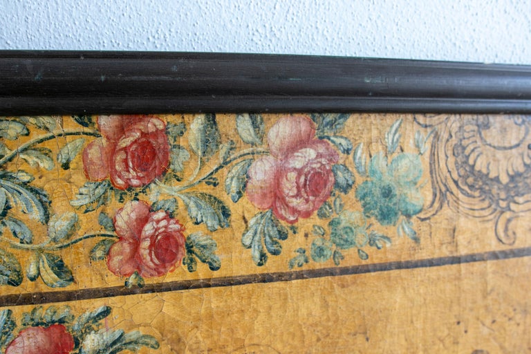 Mid 18th Century Italian Late Baroque / Rococo Oil on Cloth Framed ...