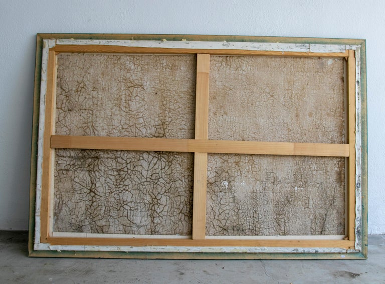 Mid 18th Century Italian Late Baroque / Rococo Oil on Cloth Framed ...