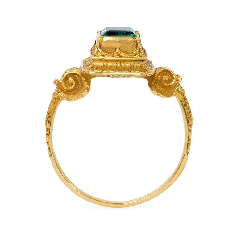 Mid-18th Century Renaissance Style Gold and Emerald Ring at 1stDibs ...