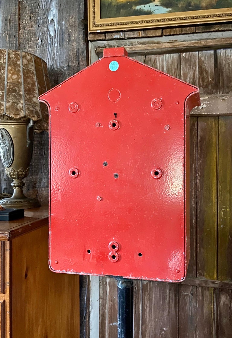 Mid-1900s Red Gamewell Cast Iron Fire Alarm Master Box w/ Western ...