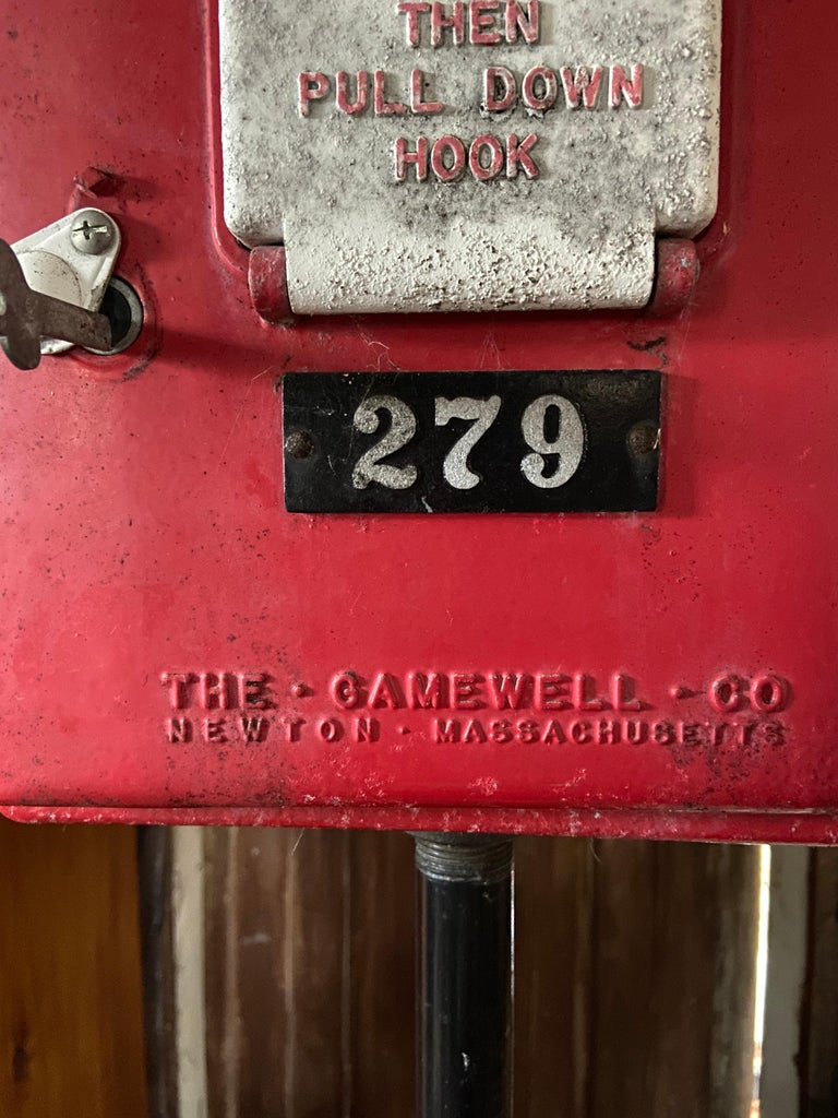 Mid-1900s Red Gamewell Cast Iron Fire Alarm Master Box w/ Western ...