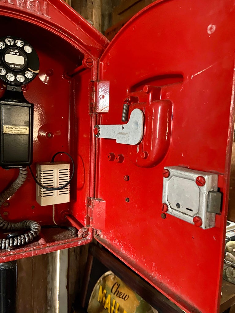 Mid-1900s Red Gamewell Cast Iron Fire Alarm Master Box w/ Western ...
