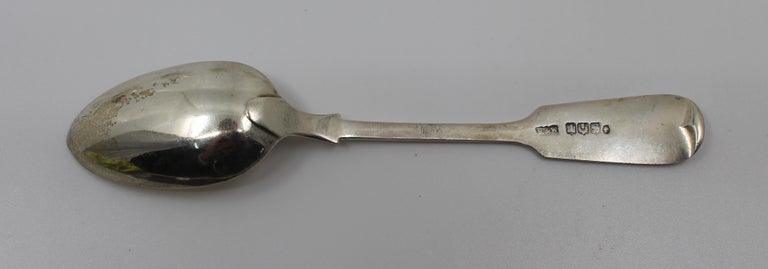 Mid-19th Century Set of 6 Victorian Sold Silver Spoons Edinburgh, 1849 ...