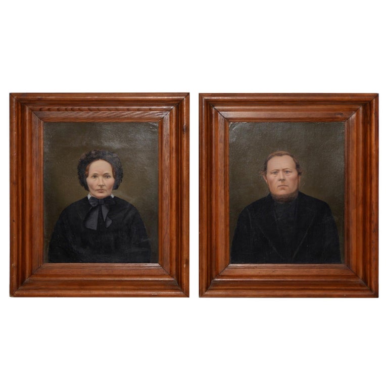 Mid-19th Century Amish Oil Portraits, circa 1850s For Sale at 1stDibs ...