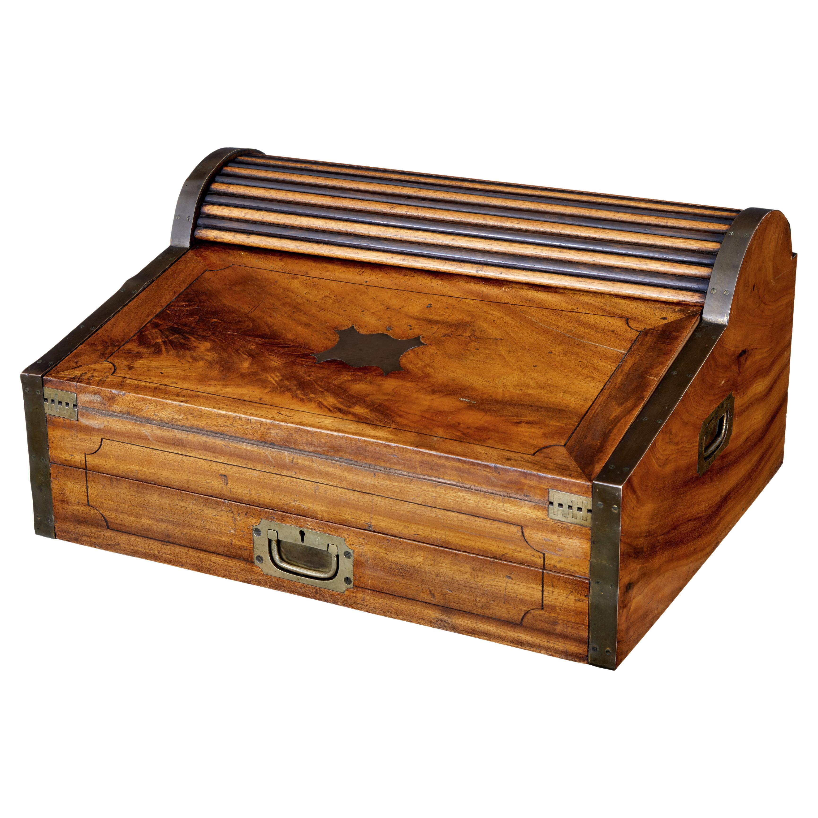 19th Century Rosewood English Campaign Lap Desk at 1stDibs