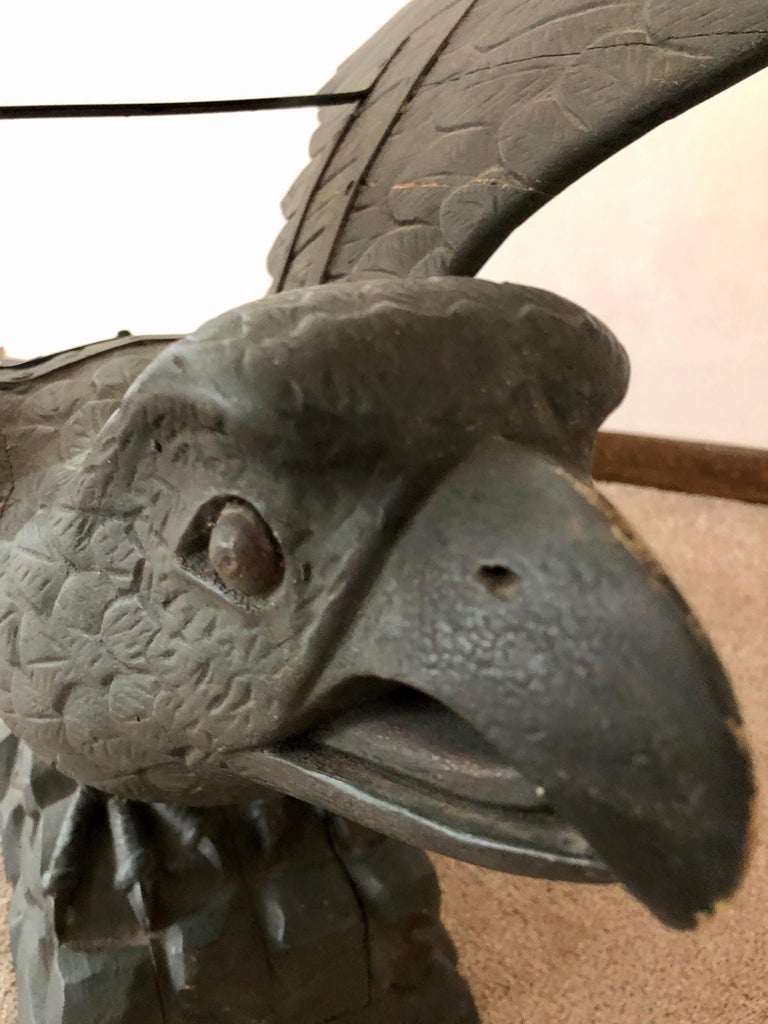 Mid-19th Century Carved American Pilot House Eagle For Sale at 1stDibs