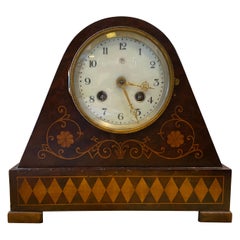 Mid-Century Modern Italian Plexiglass and brass Table Clock by Italora ...