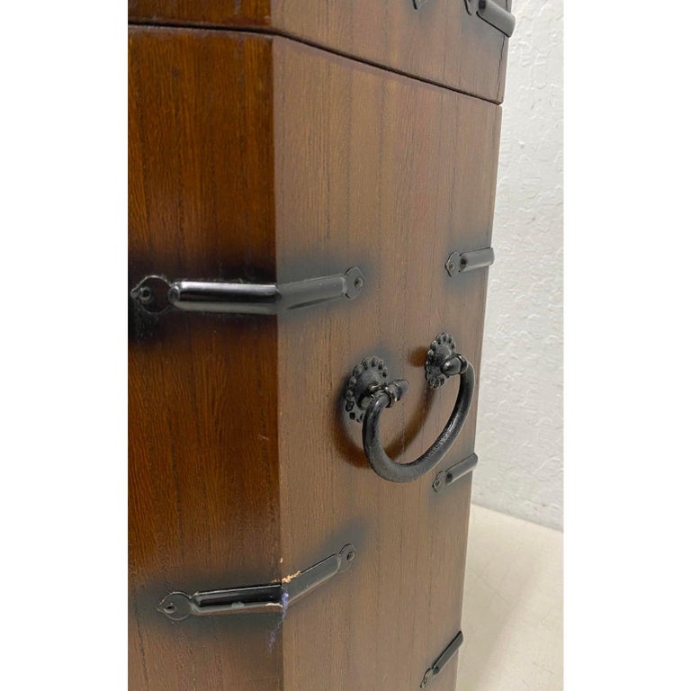 Mid-19th Century Chinese Octagon Wedding Chest / Side Table at 1stDibs