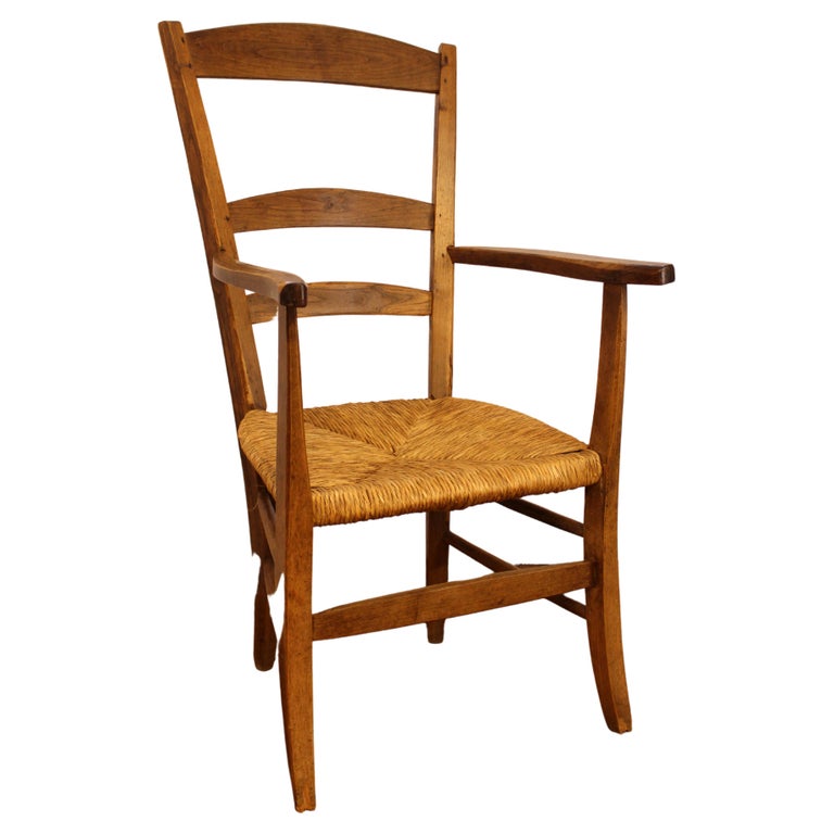 Mid-19th Century Country French Arm Chair For Sale at 1stDibs