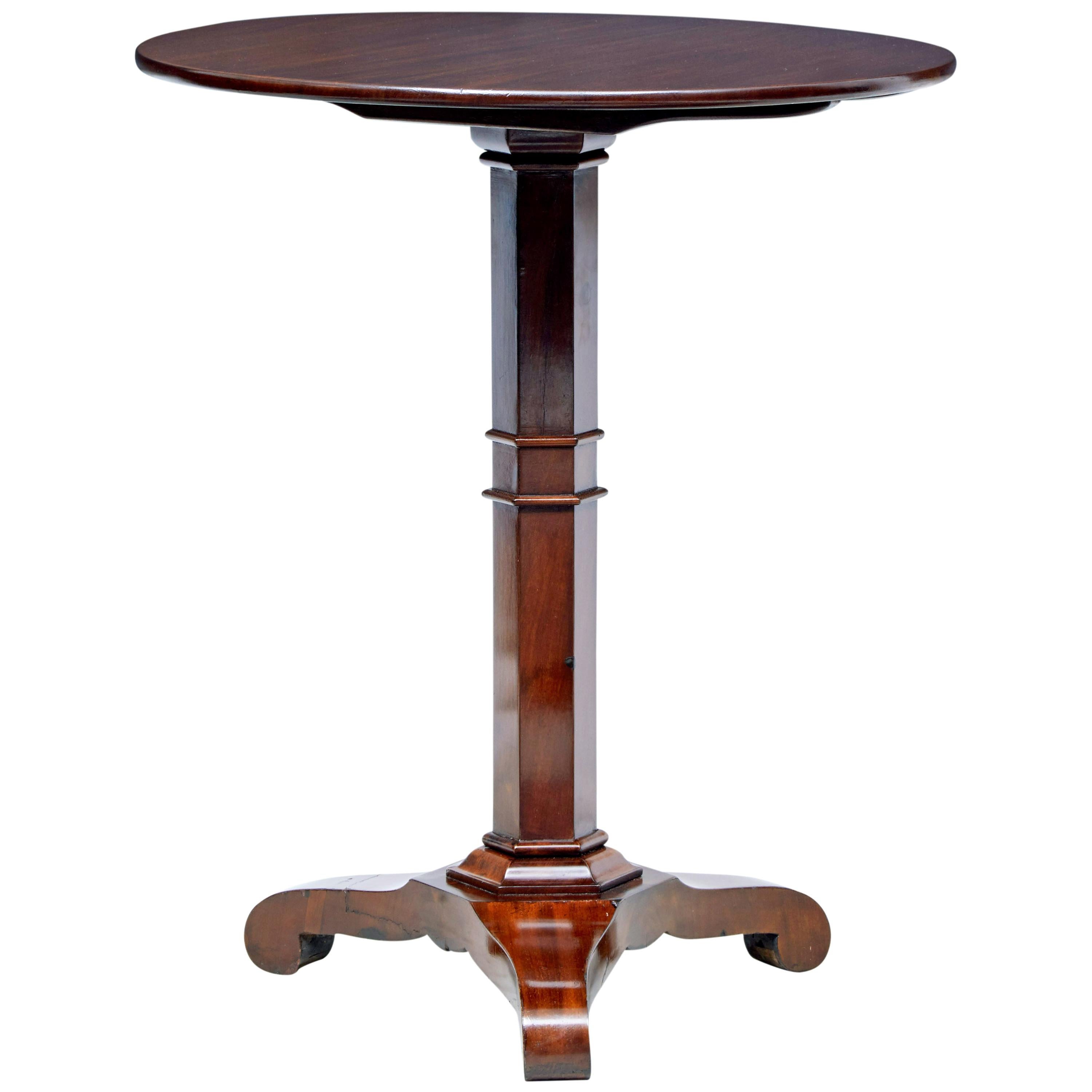 English Tilt-Top Tripod Table of Mahogany at 1stDibs