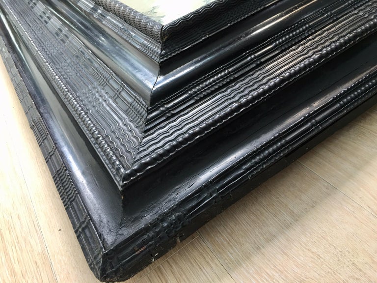 Mid 19th century Dutch ebonised ripple frame of large proportions For ...