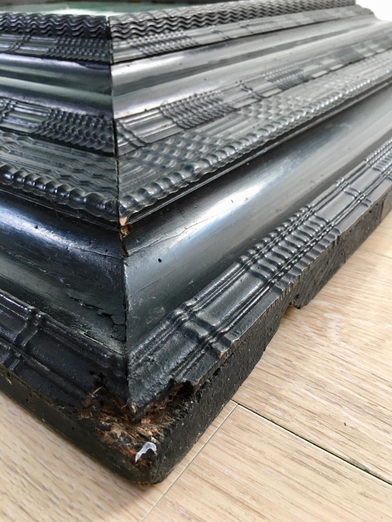 Mid 19th century Dutch ebonised ripple frame of large proportions For ...