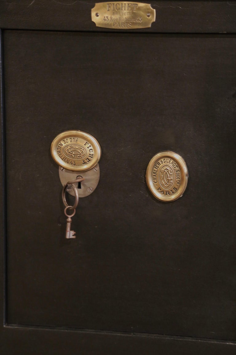 Mid-19th Century French Black and Gilt Painted Iron Fire Safe by ...