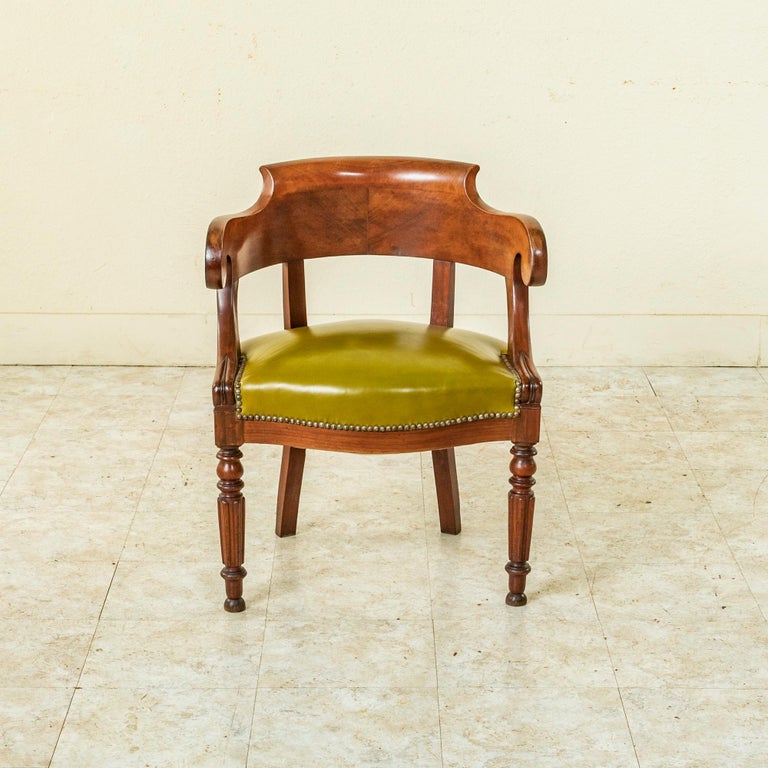 Mid-19th Century French Louis Philippe Period Mahogany Desk Chair ...