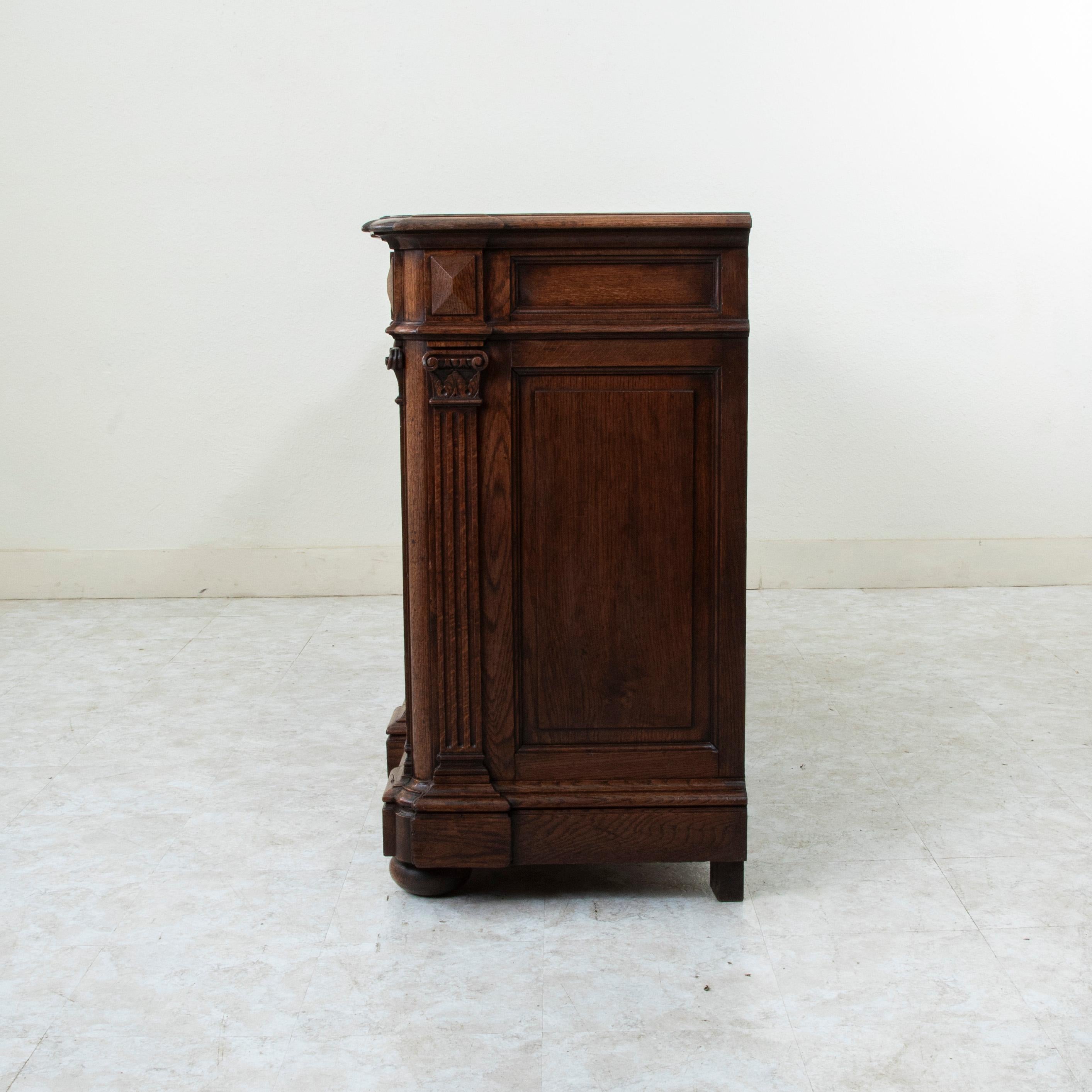 Mid-19th Century French Napoleon III Period Hand Carved Oak Enfilade ...