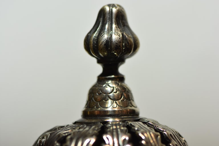 Mid-19th Century French Silver Torah Finials 'Rimmonim' For Sale at 1stDibs