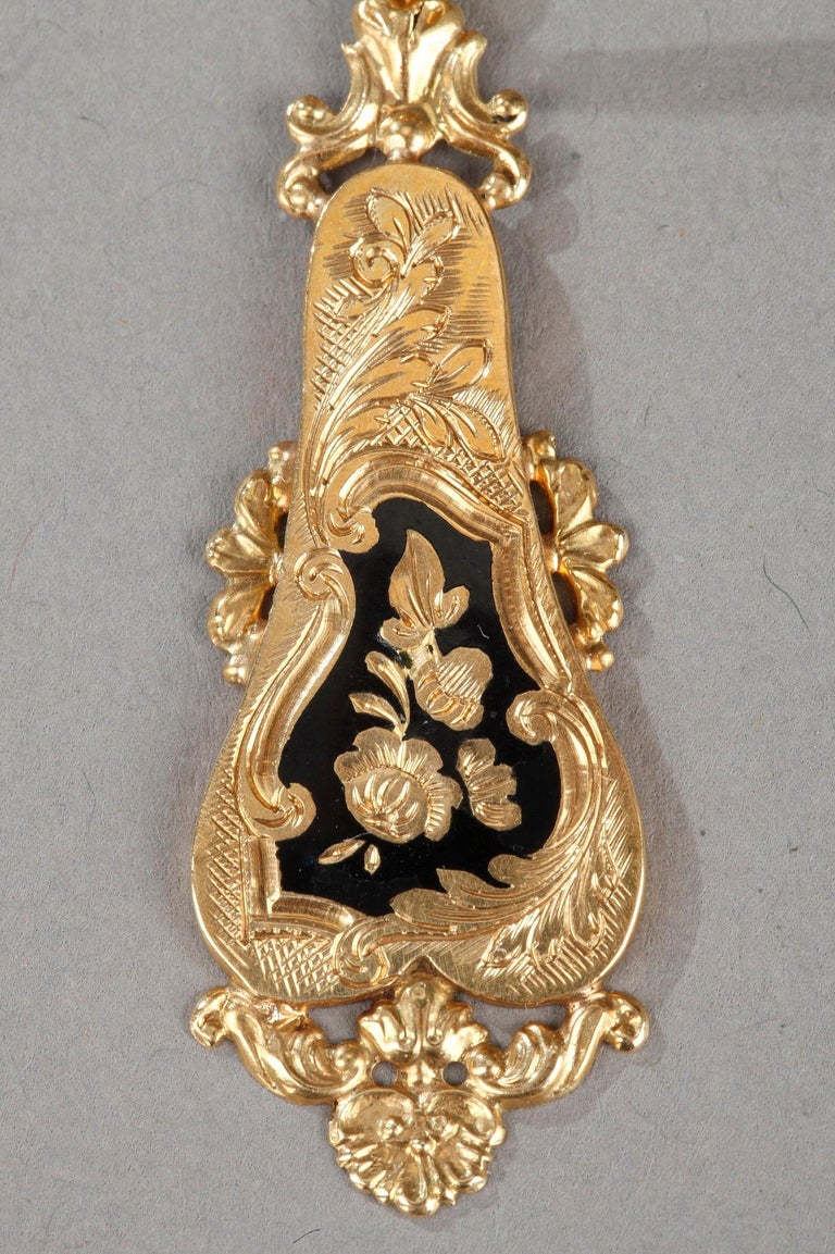 Mid-19th Century Gold Set with Enamel, Napoleon III at 1stDibs