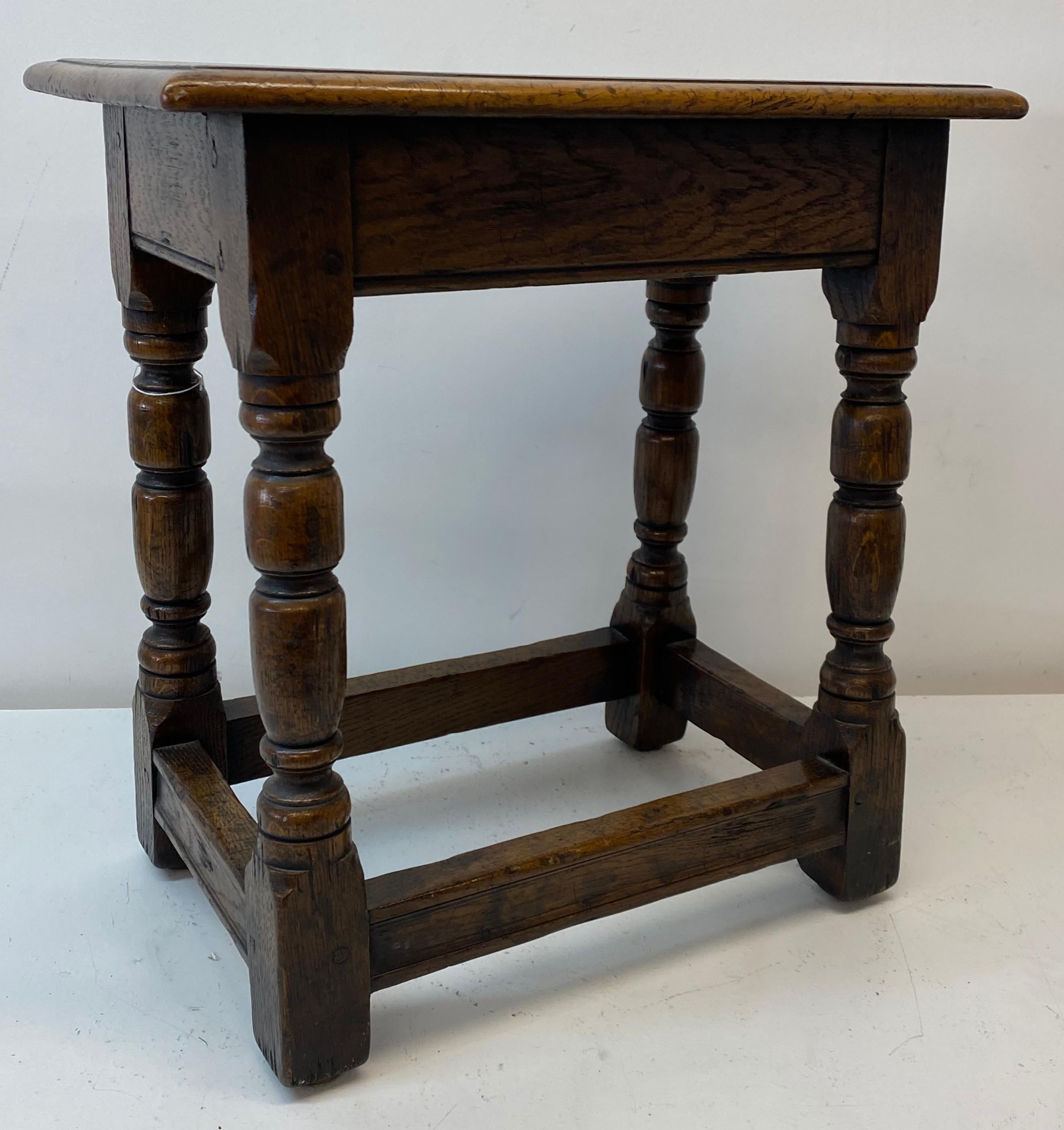 Mid 19th Century Hand Made Oak Bench / Side Table, C.1850 For Sale at ...