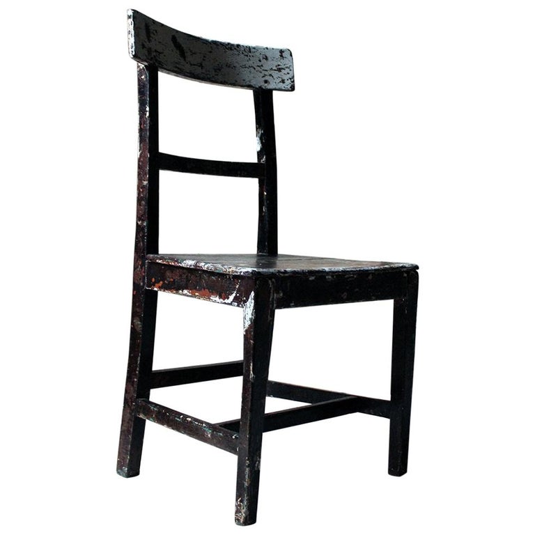 Mid-19th Century Irish Painted Carpenters Side Chair, circa 1840 at 1stDibs