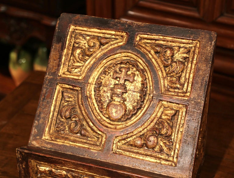 Mid-19th Century Italian Carved Giltwood Holy Bible Book Stand Holder ...