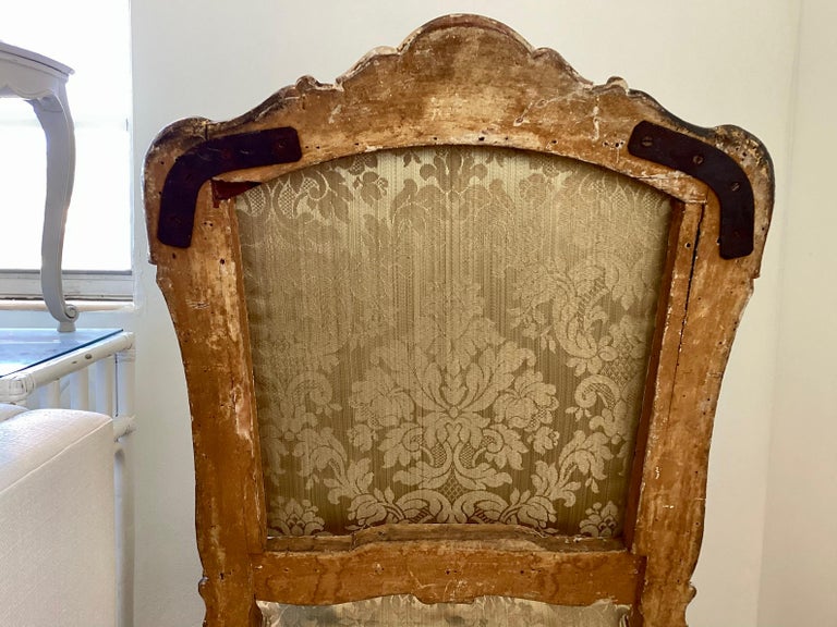 Mid-19th Century Italian Fauteuil armchair For Sale at 1stDibs