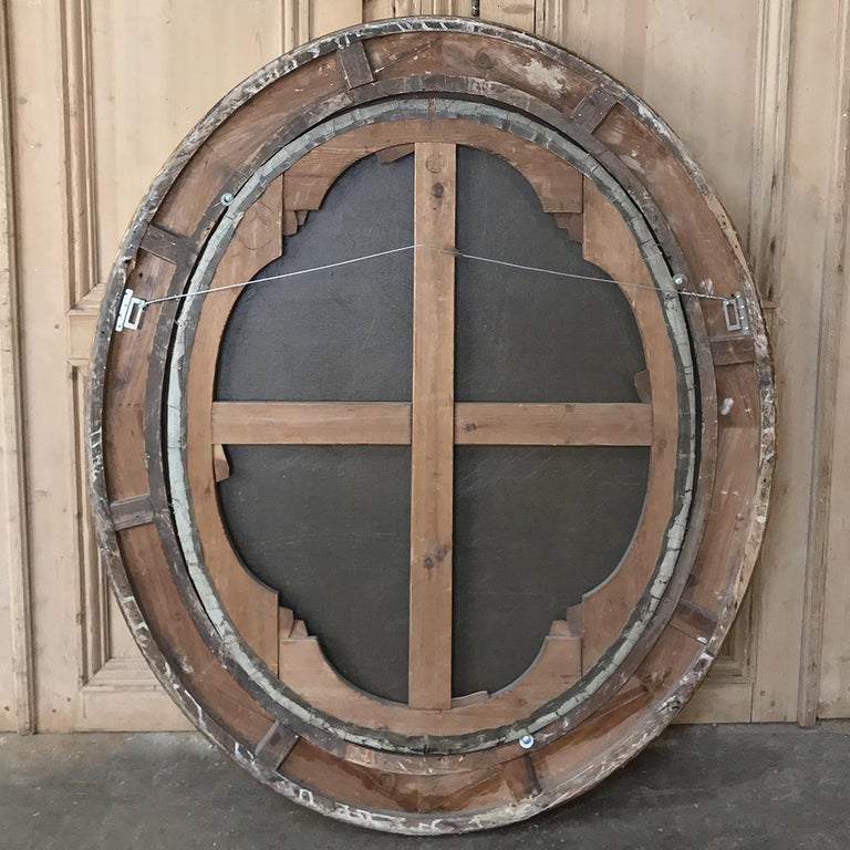 Mid-19th Century Large Framed Oval Oil Portrait on Canvas For Sale at ...