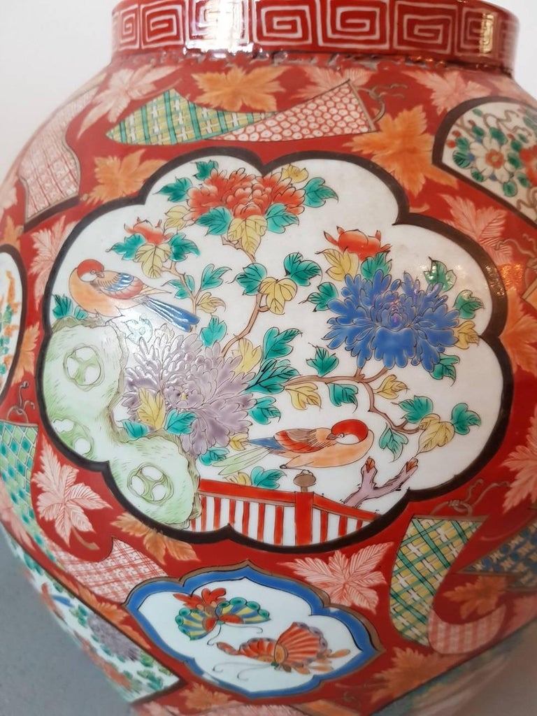 Mid-19th Century Large Model Japanese Imari Style Art Vase at 1stDibs