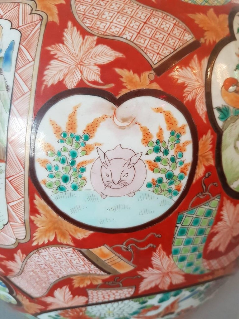 Mid-19th Century Large Model Japanese Imari Style Art Vase at 1stDibs