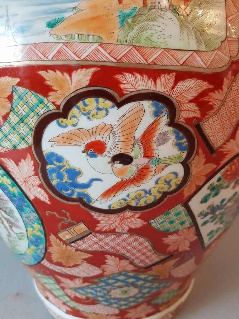 Mid-19th Century Large Model Japanese Imari Style Art Vase at 1stDibs