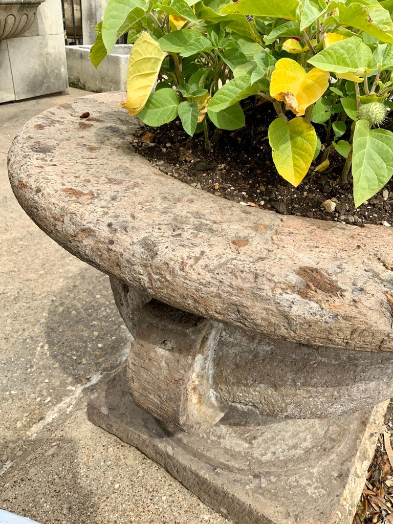 Mid-19th Century Limestone Planter from France For Sale at 1stDibs