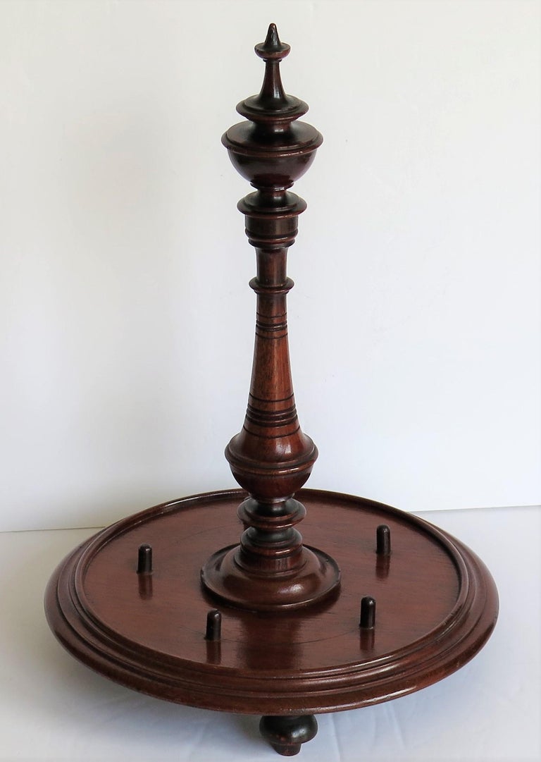 Mid-19th Century walnut Treen Bobbin Stand Finely Hand Turned, circa ...