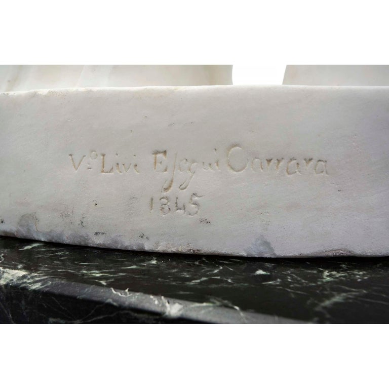 Mid-19th Century Neoclassical White Carrara Marble Statue of Apollo For ...