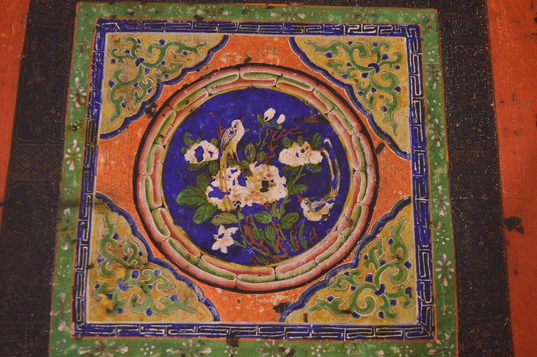 Mid-19th Century Painted Mongolian Coffee Table For Sale at 1stDibs