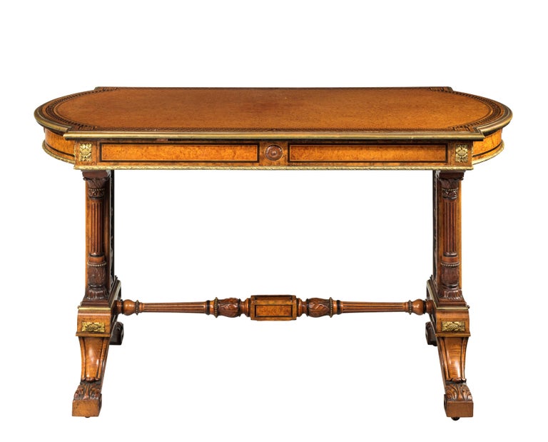 Mid-19th Century Rectangular Library Table by Johnstone and Jeanes For ...