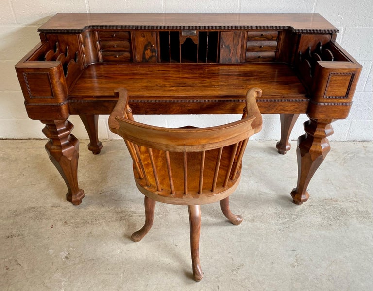 Mid 19th Century Rosewood Desk and Chair Previously Owned by Alexander ...