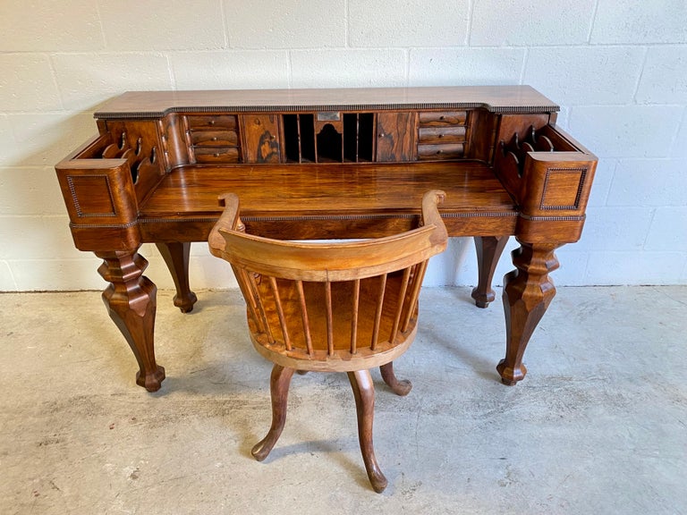 Mid 19th Century Rosewood Desk and Chair Previously Owned by Alexander ...