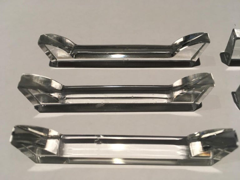 Mid-19th Century Set of 6 Crystal Knife Rests For Sale at 1stDibs