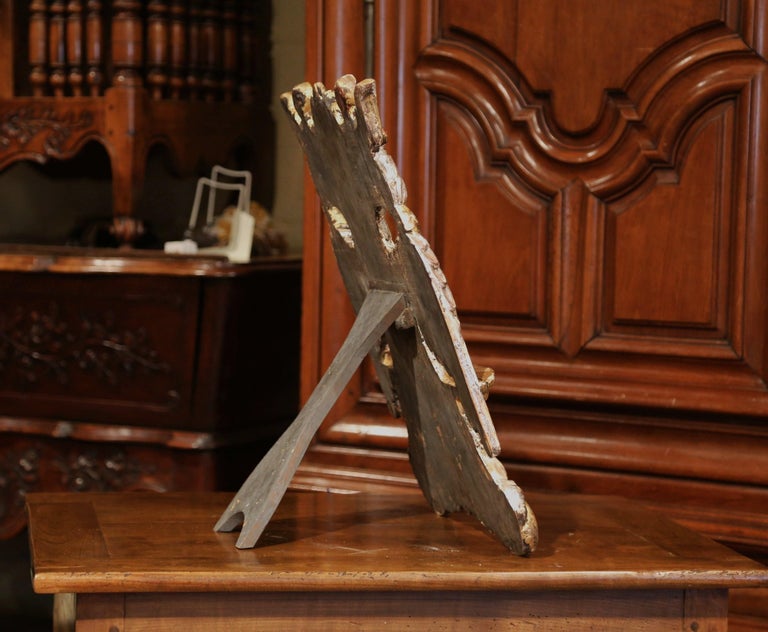 Mid-19th Century Spanish Carved Giltwood and Silver Book Stand Holder ...