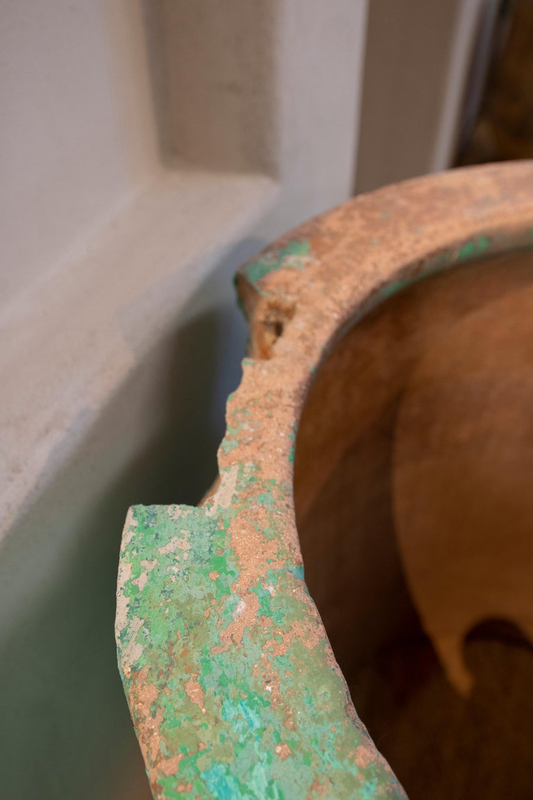 Mid-19th Century Spanish Terracotta Earthenware Painted Water Well For ...