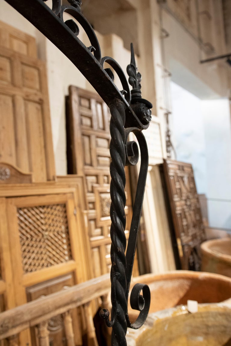 Mid-19th Century Spanish Terracotta Water Well w/ Wrought Iron Gantry ...