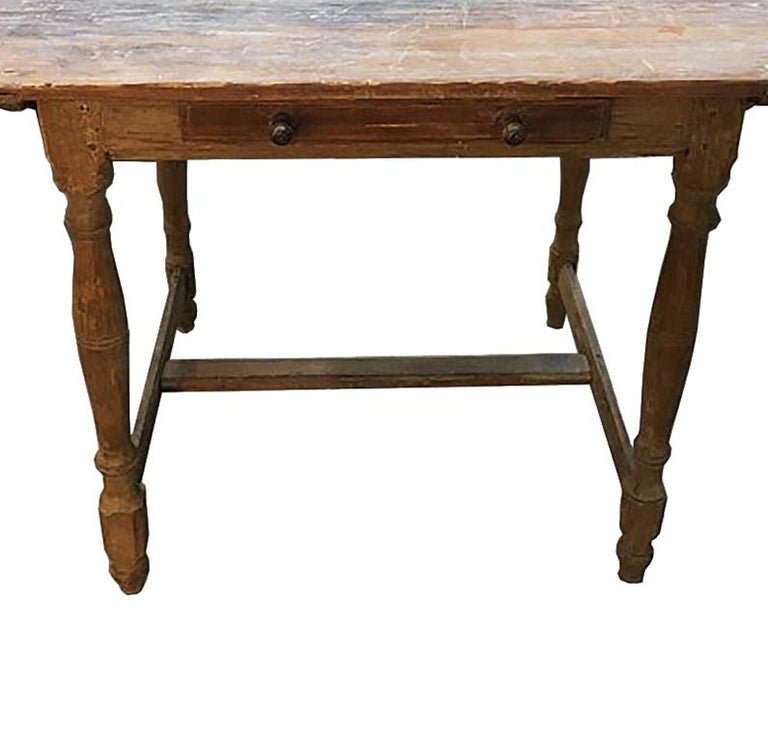 Mid-19th Century Scandinavian Rococo Table with Carved Wooden Legs For ...