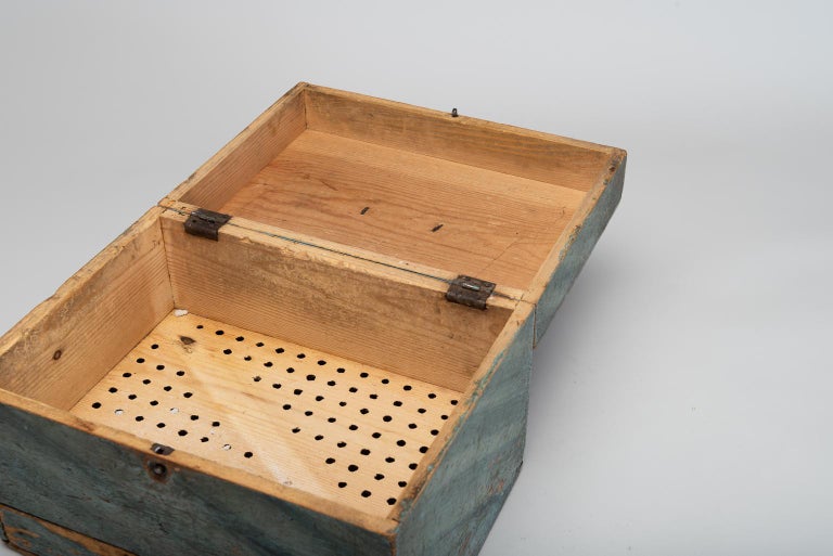 Mid-19th Century Swedish Wooden Sugar Box For Sale at 1stDibs