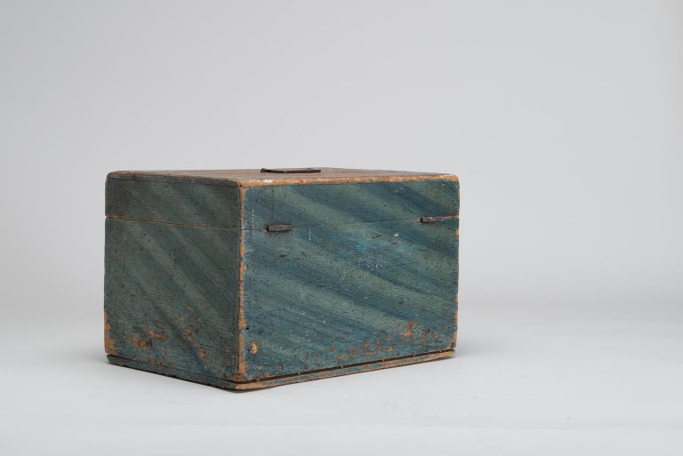 Mid-19th Century Swedish Wooden Sugar Box For Sale at 1stDibs