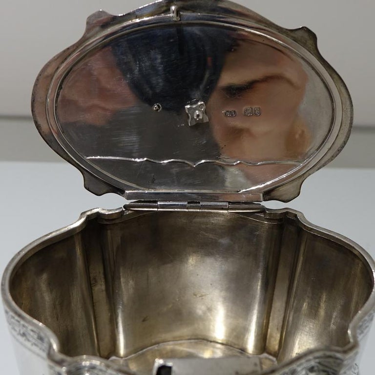 Mid-19th Century Victorian Sterling Silver Tea Caddy London 1860 ...