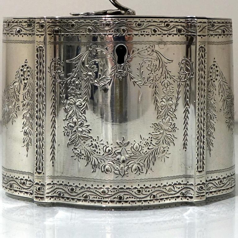 Mid-19th Century Victorian Sterling Silver Tea Caddy London 1860 ...