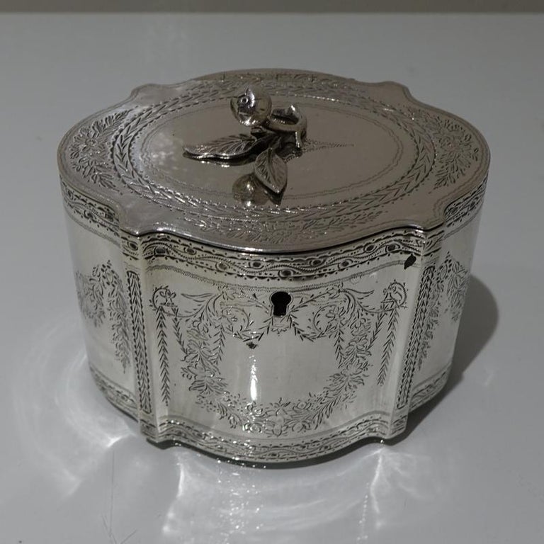 Mid-19th Century Victorian Sterling Silver Tea Caddy London 1860 ...