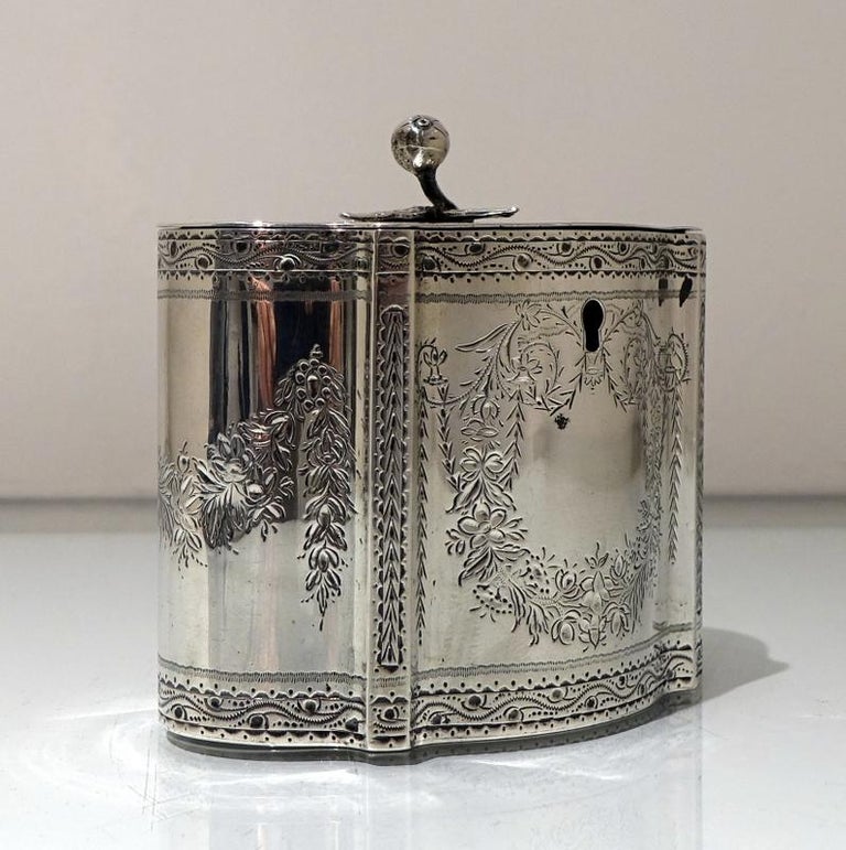 Mid-19th Century Victorian Sterling Silver Tea Caddy London 1860 ...